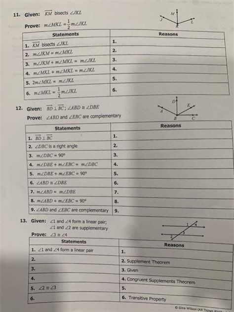 Unit 2 Logic And Proof Homework 8 Angle Proofs 27 Pages Answer In Doc