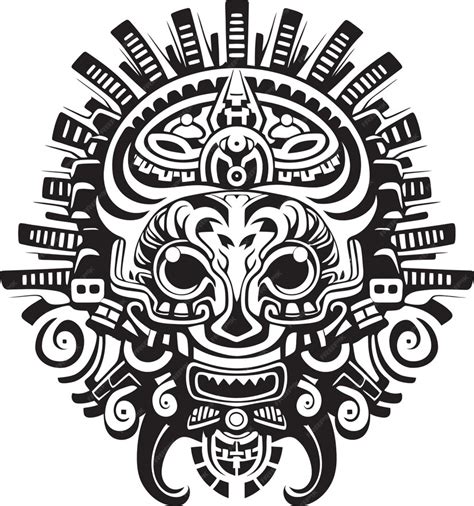 Ethereal Serpent Emblem Quetzalcoatl Symbol Vector Legendary Aztec