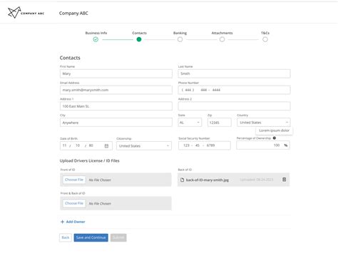 Boarding Forms