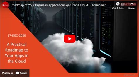 Roadmap Of Your Business Applications On Oracle Cloud — 4 Webinar Series Part 1 Infolob Global