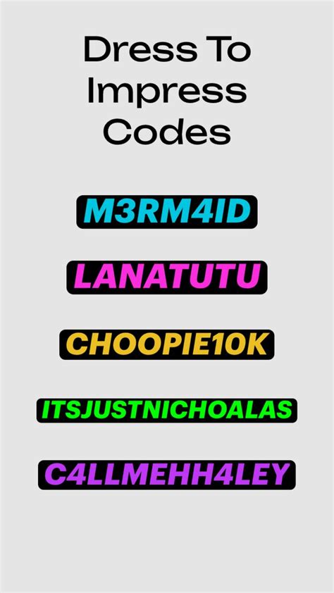 Dress To Impress Codes Dti Dti Codes In Dress To Impress Impress Dress