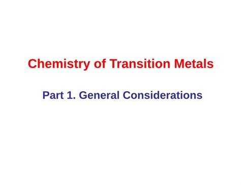 PDF Chem Of Transition Metals DOKUMEN TIPS