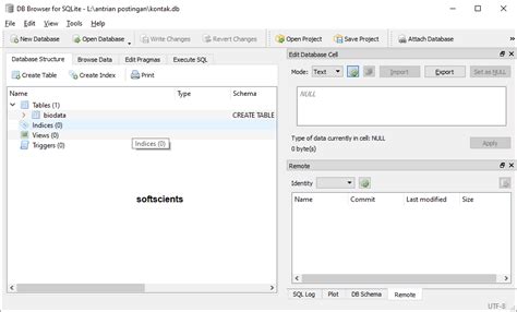 Создать sqlite3