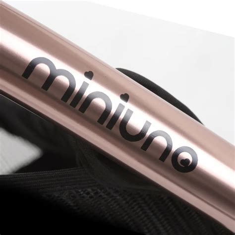 Miniuno Touchfold Stroller Black And Rose Gold