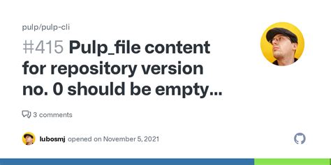Pulpfile Content For Repository Version No 0 Should Be Empty After Syncing · Issue 415 · Pulp
