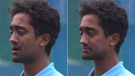 Watch Sai Kishore Breaks Down In Tears During Indias National Anthem