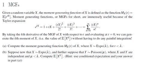 solved 1 mgfs 00 given a random variable x the moment