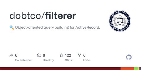 Github Dobtcofilterer Mag Object Oriented Query Building For Activerecord