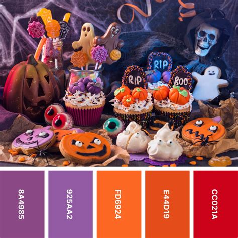32 Halloween Color Palettes For Spooky Designs Color Meanings