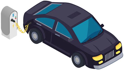 현대 전기 스마트 자동차 충전 에코 운송을 위한 충전기 스테이션의 자동차 주차 0명에 대한 스톡 벡터 아트 및 기타 이미지 0명 과급 기관 교통수단 Istock