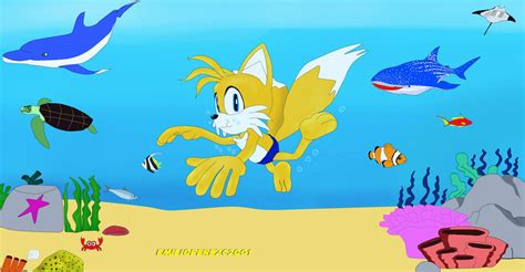 Tails Swimming Underwater On The Sea By Emilioperezc2001 On Deviantart