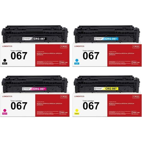 067 067h Toner Cartridge Set 4 Pack Black Cyan Magenta Yellow