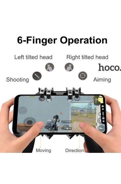 Hoco Mobile Gaming Controller Triggers Gm7 Eagle Six Finger Gamepad For