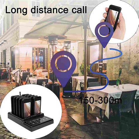 Retekess TD174 SU 68G Space Saving Wireless Calling Pager System With 10 Guests Pagers