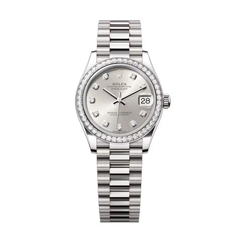 Datejust 31 White Gold Silver Diamond Tribeca Watch Inc