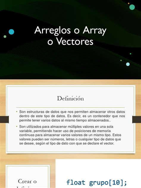 vectores y matrices pdf ingeniería de software datos de computadora