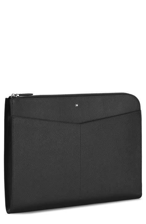 Montblanc Sartorial Leather Portfolio In Black At Nordstrom 870