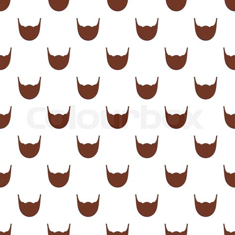 Man Beard Pattern Seamless Vector Repeat For Any Web Design Colourbox