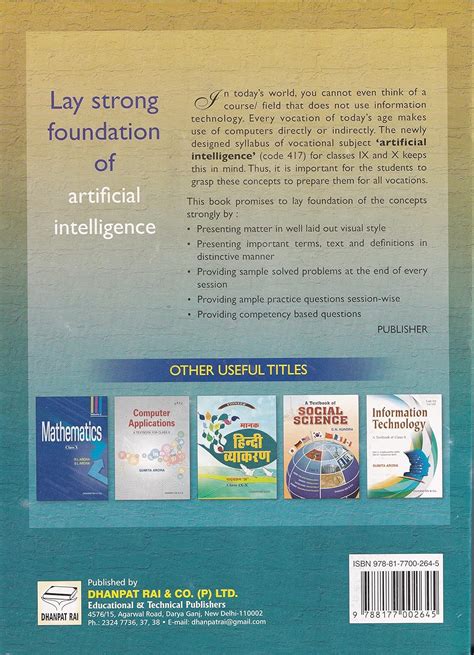 Artificial Intelligence A Textbook Of Class 10 Part A And B Cbse By