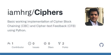 GitHub Iamhrg Ciphers Basic Working Implementation Of Cipher Block Chaining CBC And Cipher