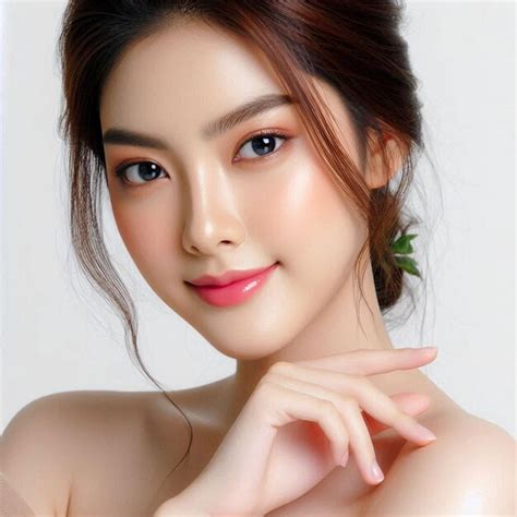 Captivating Splendor Unveiling The Sophistication Of An Asian Models Flawless Complexion