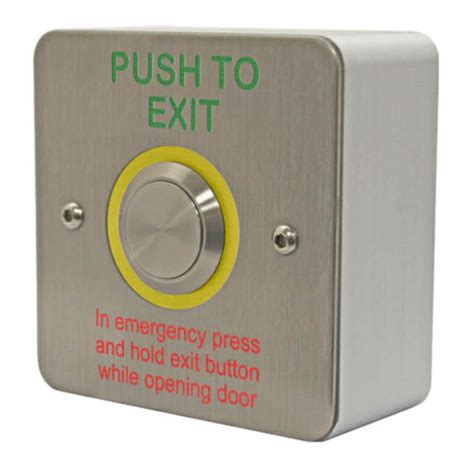 Videx V SP SR Surface Stainless Steel Push To Exit Button With Y Videx V SP SR Surface Stainless Steel Push To Exit Button With Y