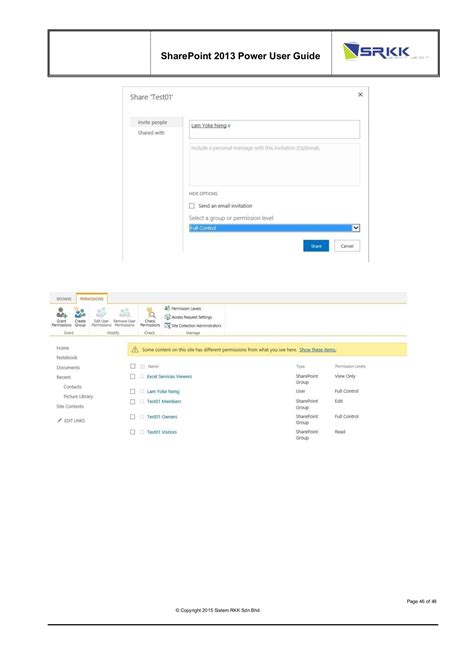 standard sharepoint training guide fienajla32 page 47 flip pdf