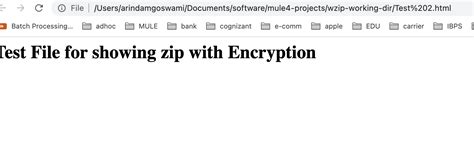 Compress File Using Mule With AES Encryption