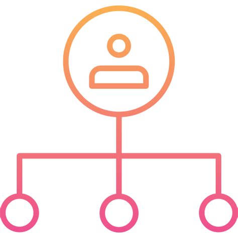 Hierarchical Generic Gradient Outline Icon