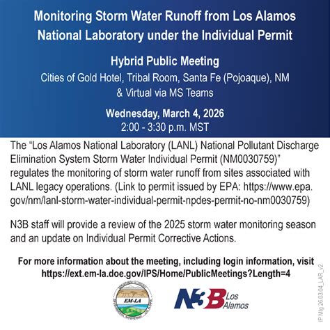 N3b To Hold Hybrid Public Meeting March 4 To Review 2025 Stormwater