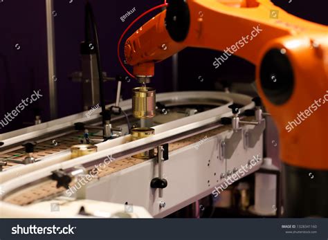 Conveyor System Pick Place Robotic Arm Stock Photo Shutterstock