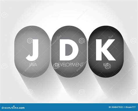 Jdk Java Development Kit Acronym Technology Concept Background Stock Illustration