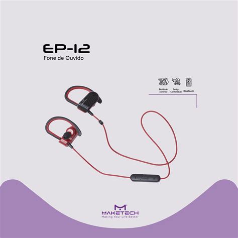 Fone de Ouvido Bluetooth com Controle de Volume Maketech Maketech Inovação e Tecnologia em