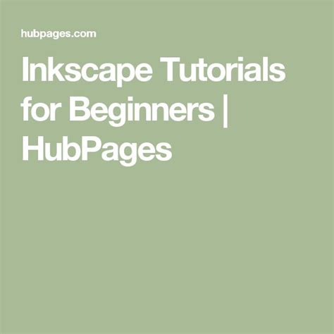 Inkscape Tutorials For Beginners Indesign Tutorials Tutorial Cricut Tutorials