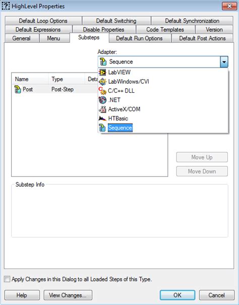 sequence adapter available for substeps ni community
