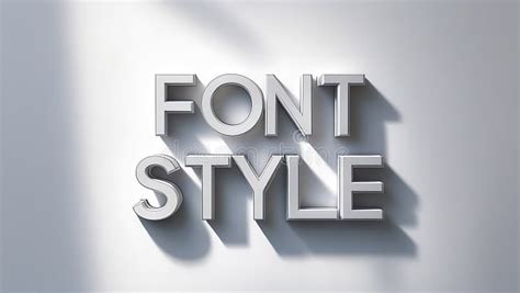 3d font style text showcasing shadows and depth effects for modern