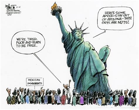 Statue Of Liberty Immigration Cartoon