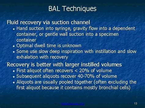 Fundamentals Of Bronchoscopy Bronchoalveolar Lavage Bal Bronchoscopy