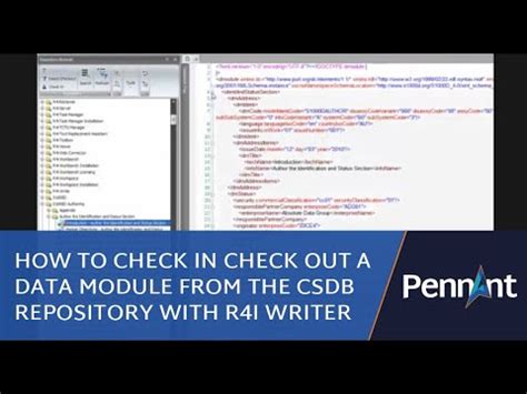 How To Check In Check Out A Data Module From The CSDB Repository With R I Writer YouTube