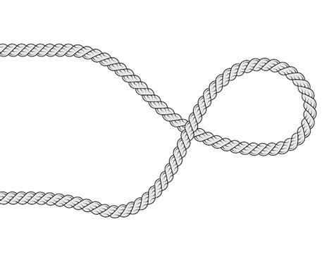 Premium Vector Grey Long Overlapping Rope Vector Art