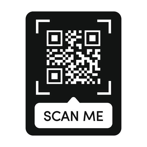 Qr Code Frame Black Color Scan Me Tag Vector Art At Vecteezy