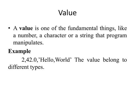 2 Values And Data Types In Pythonpptx
