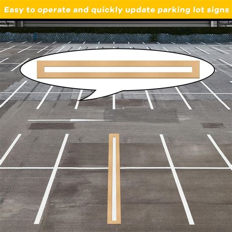 1 Pcs 4 X 84 Inch Parking Lot Line Stencil Pavement