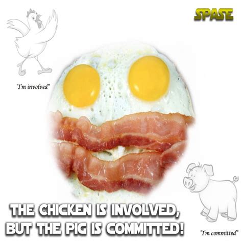 The Difference Between Involvement And Commitment With Ham And Eggs Analogy