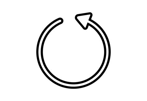 Repeat Arrow Sign Symbol Graphic By Tivecreate · Creative Fabrica