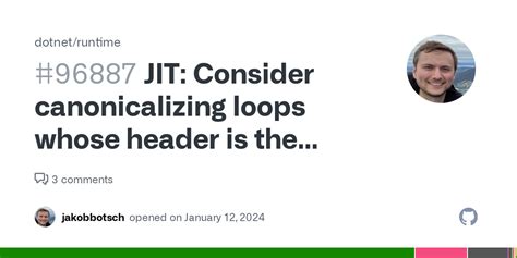 Jit Consider Canonicalizing Loops Whose Header Is The Beginning Of A Try · Issue 96887