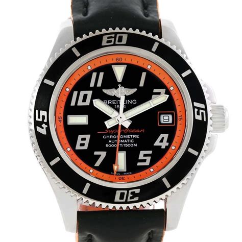 Breitling Superocean 42 Abyss Orange Limited Edition Mens Watch A17364