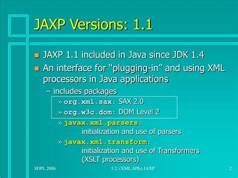 Ppt 33 Jaxp Java Api For Xml Processing Powerpoint Presentation