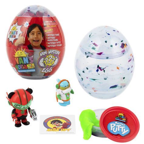 Ryans World Mini Mystery Egg Includes 4 Suprise Mystery Toys Inside Official Ryans World For