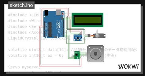 MPU6050 Servo Wokwi ESP32 STM32 Arduino Simulator